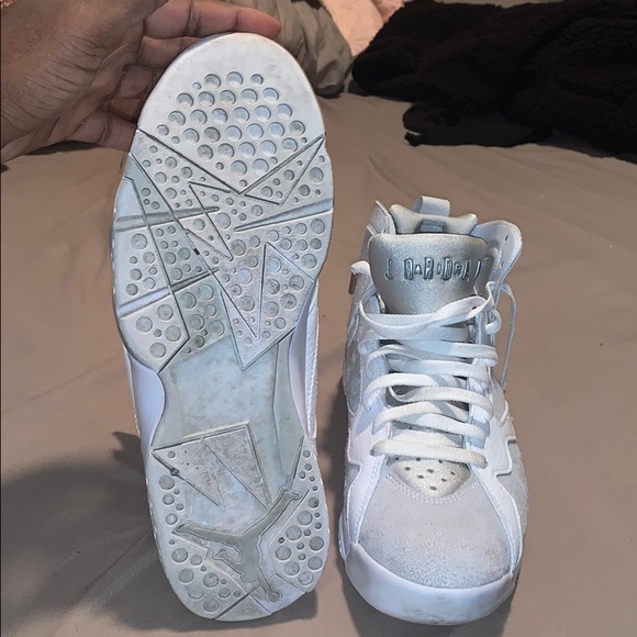 Jordan | Shoes | Air Jordan 7s White Gray | Poshmark
